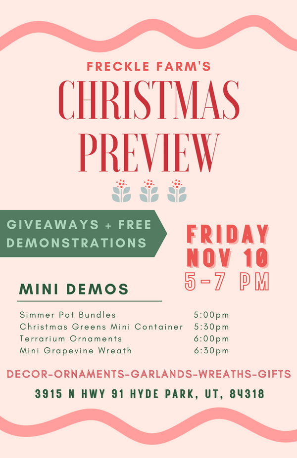 Kits, Events, and Workshops - Freckle Farm